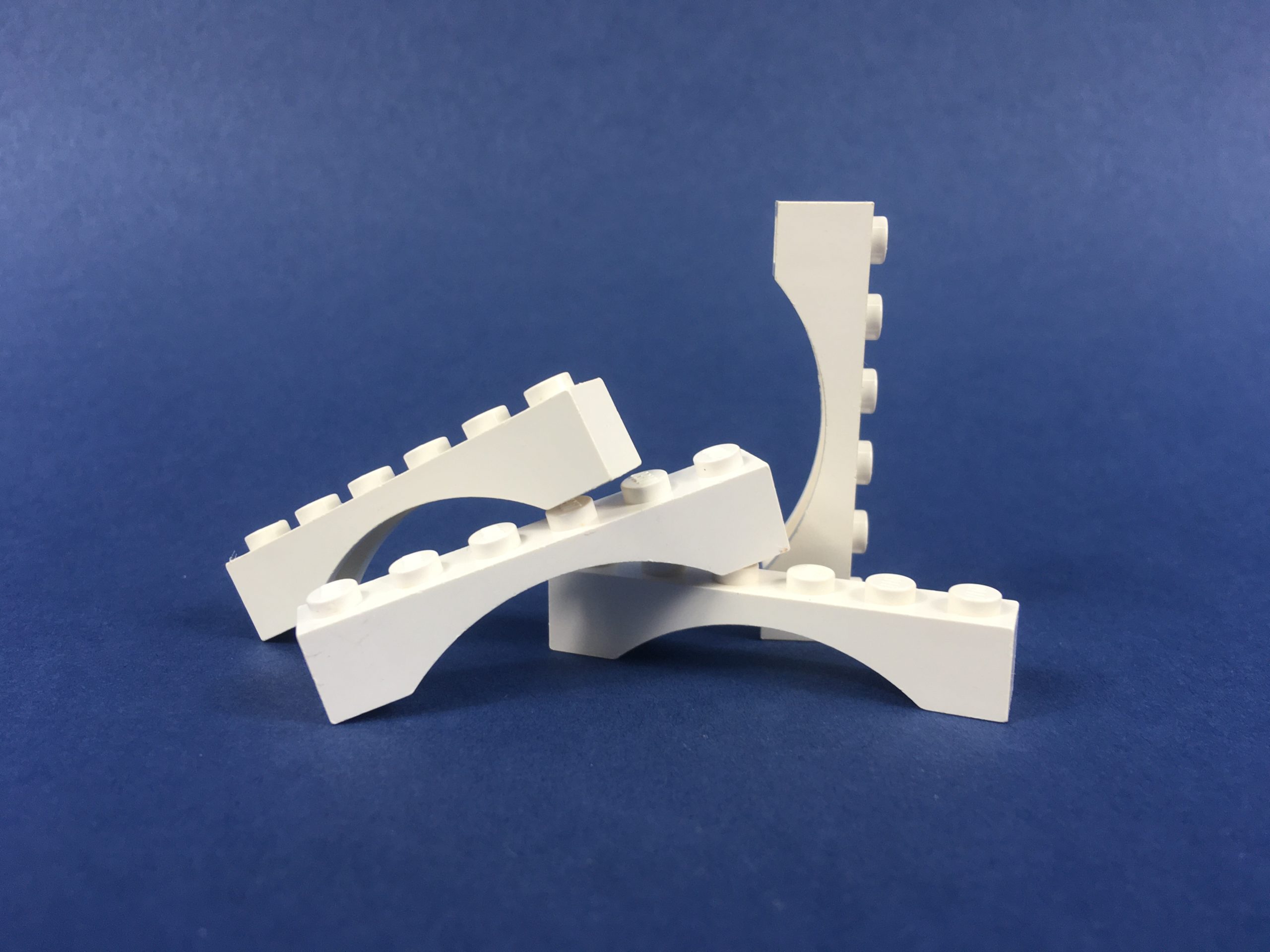 LEGO® 4x Bogen Stein Brücke 1x6x1 Brückenstein weiß alte Form (3455 ...